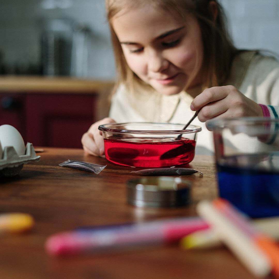 Finger painting for kids with homemade paint